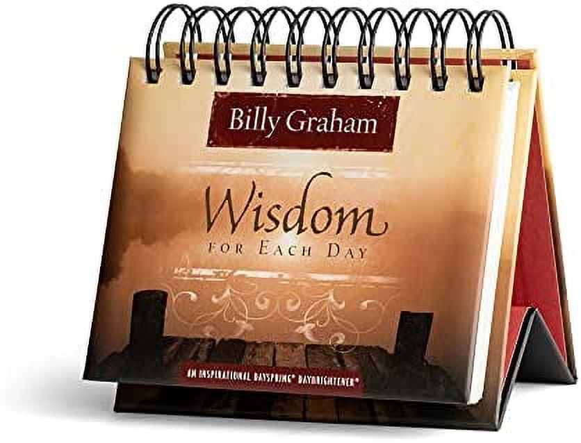 DaySpring Flip Calendar - Billy Graham Wisdom for Each Day - 75669 ...