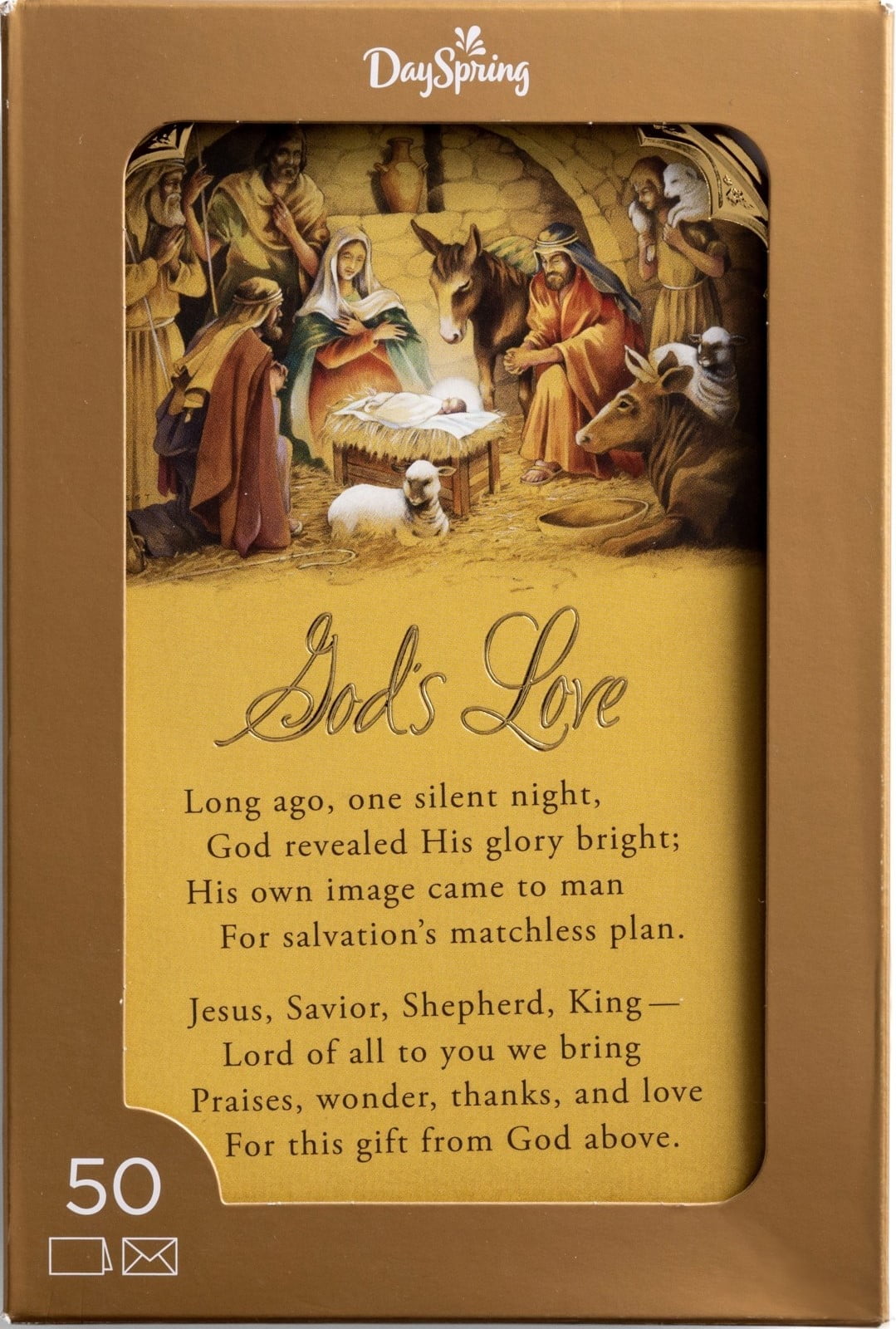 DaySpring Nativity Christmas Boxed Cards, 50 Count, Inspirational ...