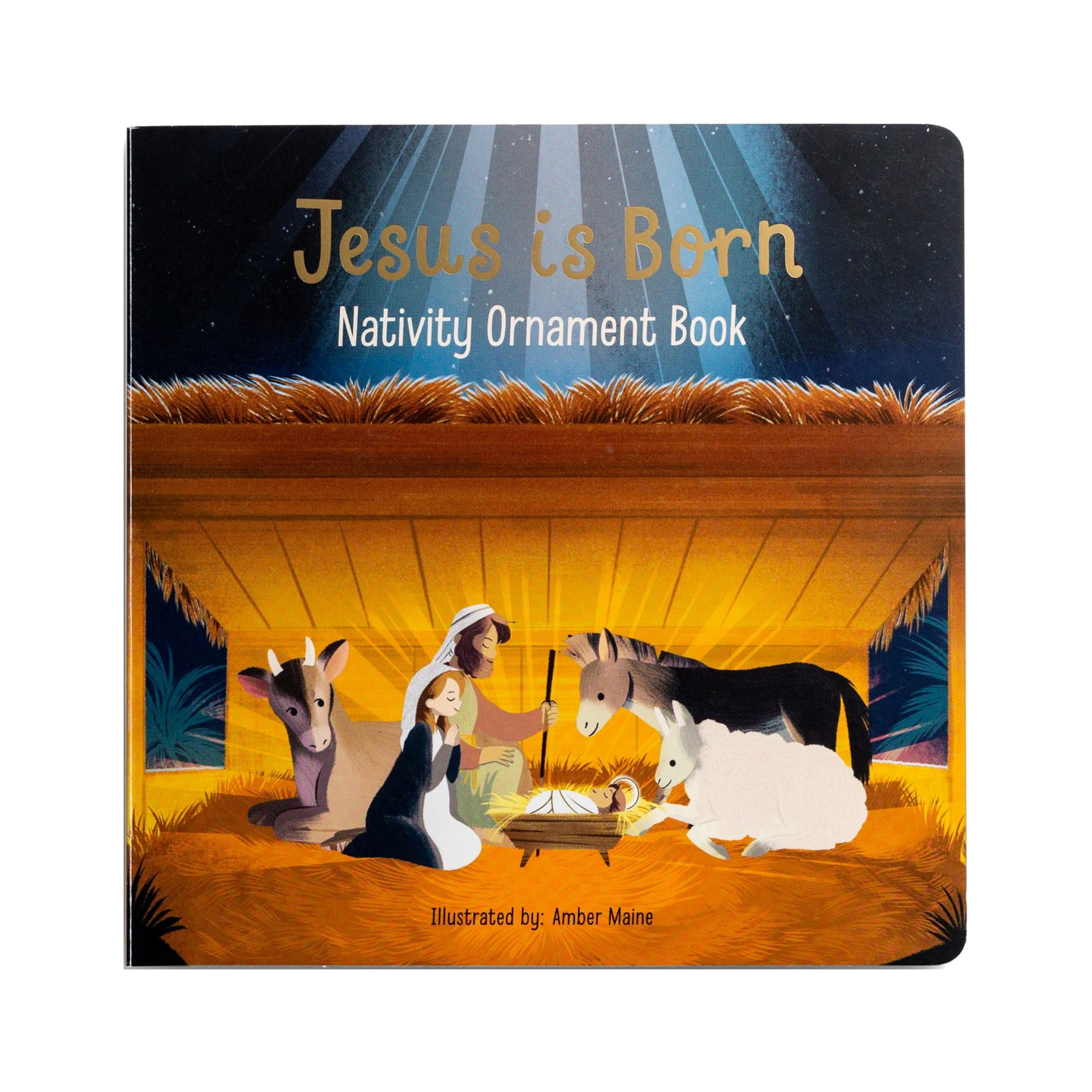 DaySpring - Jesus Is Born: Nativity Ornament Board Book (Advent ...