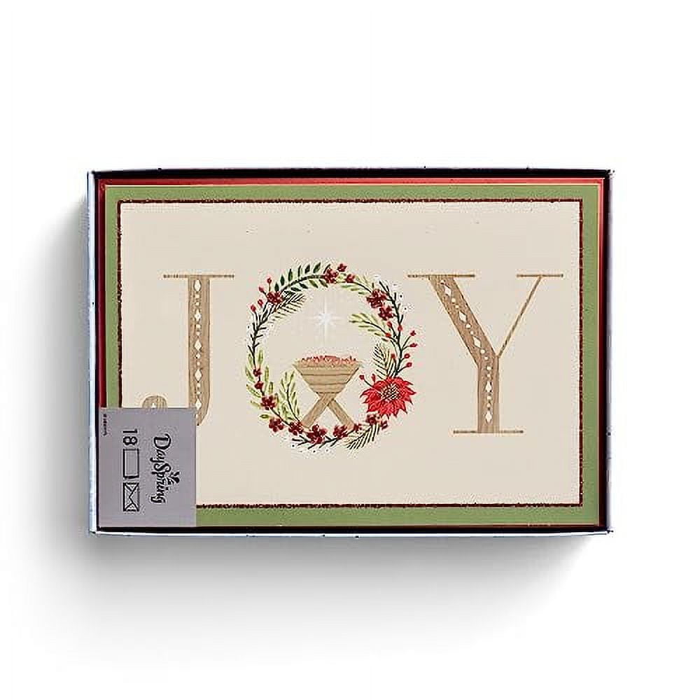 DaySpring - Joy - 18 Boxed Christmas Cards and Envelopes, KJV (60643 ...