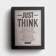 DaySpring - Just Think Inspirational Wall Plaque, 8" x 7" - Walmart.com