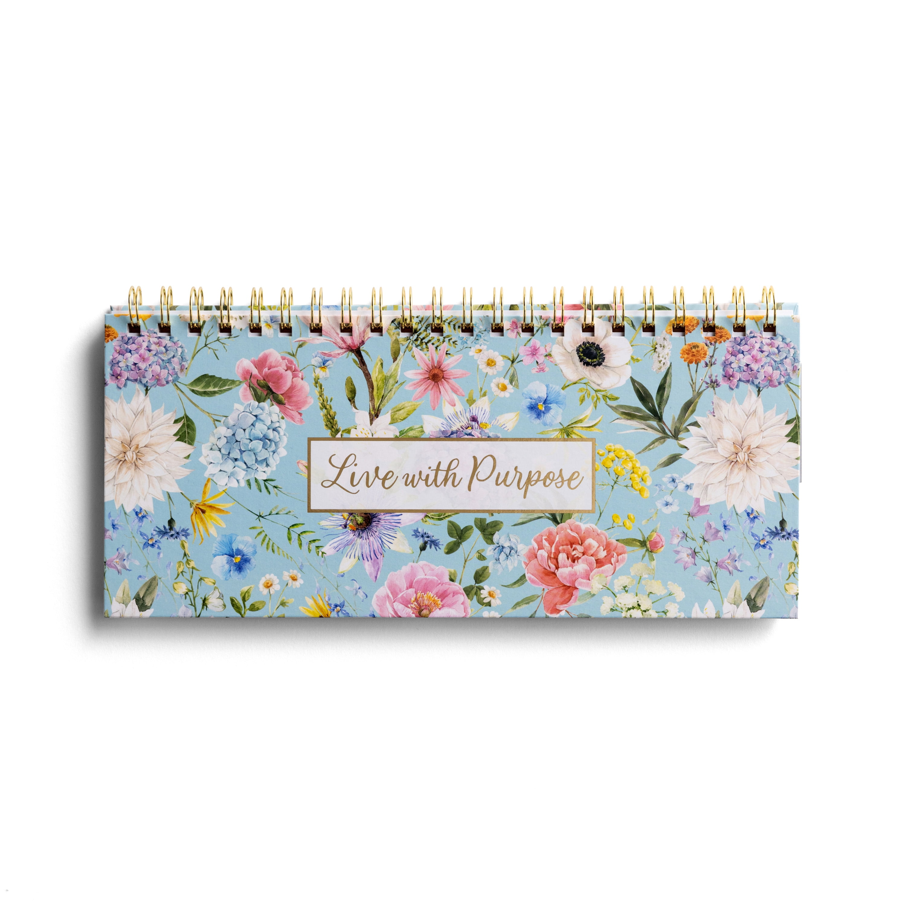 DaySpring, Live With Purpose Floral Undated Weekly Planner ? Desktop ...