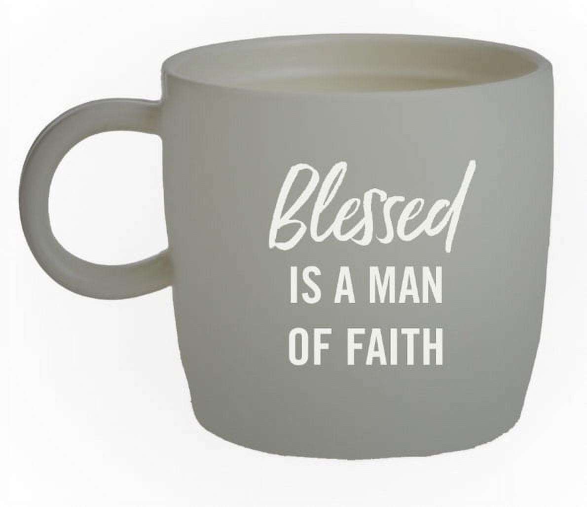 DaySpring - Man of Faith - Inspirational Ceramic Mug, 16oz, Gray ...