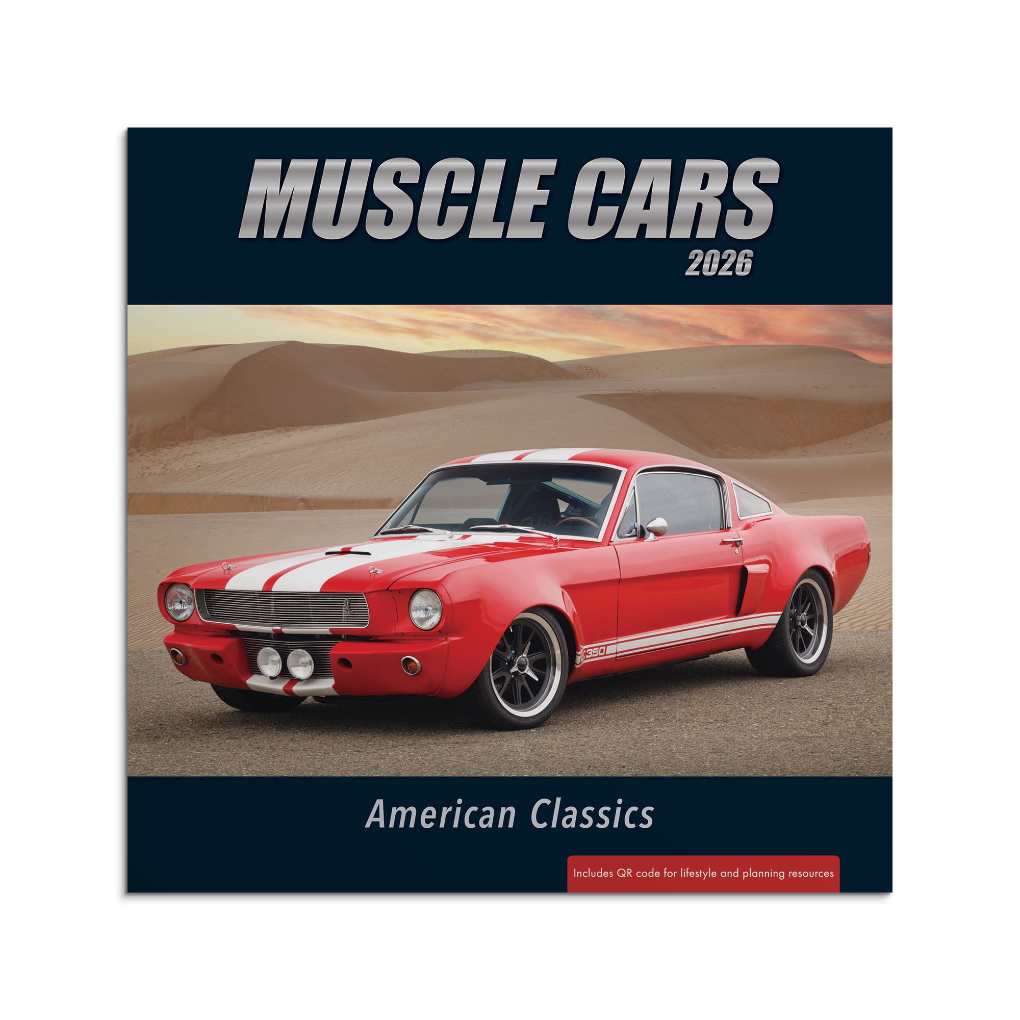 DaySpring Monthly Calendar, 12x12, Muscle Cars Jan-Dec 2026, with ...