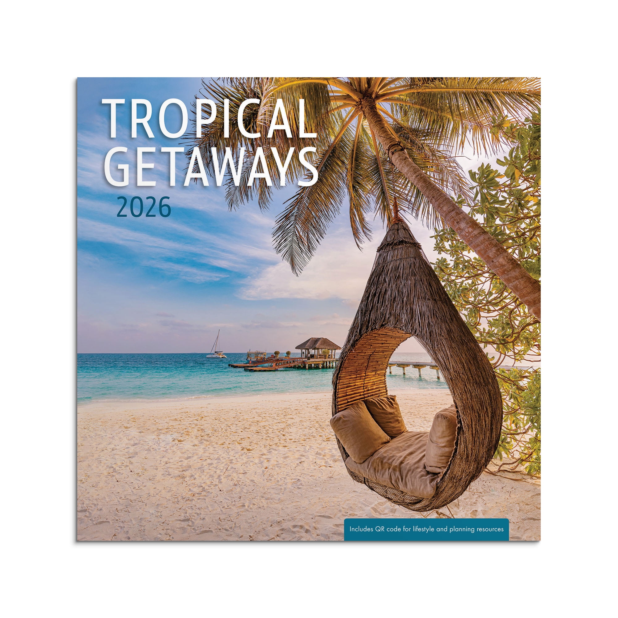 DaySpring Monthly Calendar (12"x12")Tropical Getaways 12 Month Jan 2026 ...