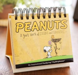 DaySpring Peanuts Daily Inspirational DayBrightener Perpetual Calendar ...