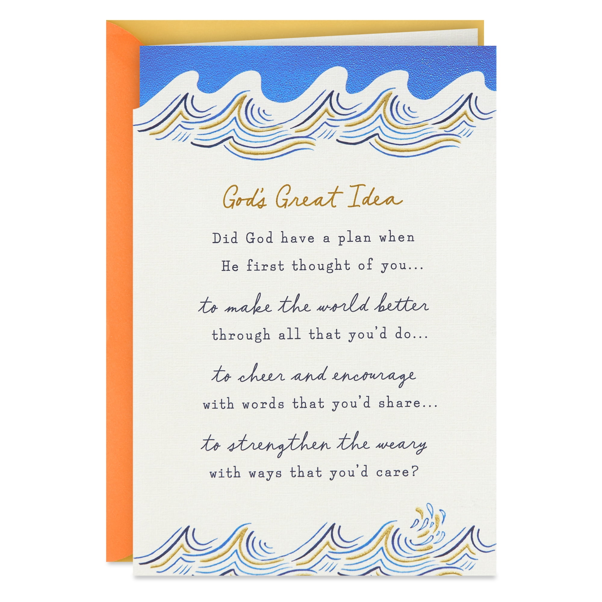 DaySpring Religious Birthday Card (God's Great Idea) - Walmart.com