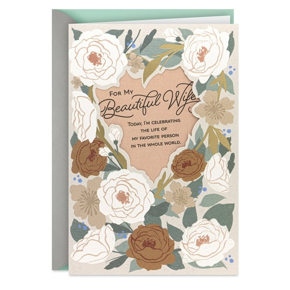 DaySpring Religious Birthday Card for Wife (Favorite Person) - Walmart.com