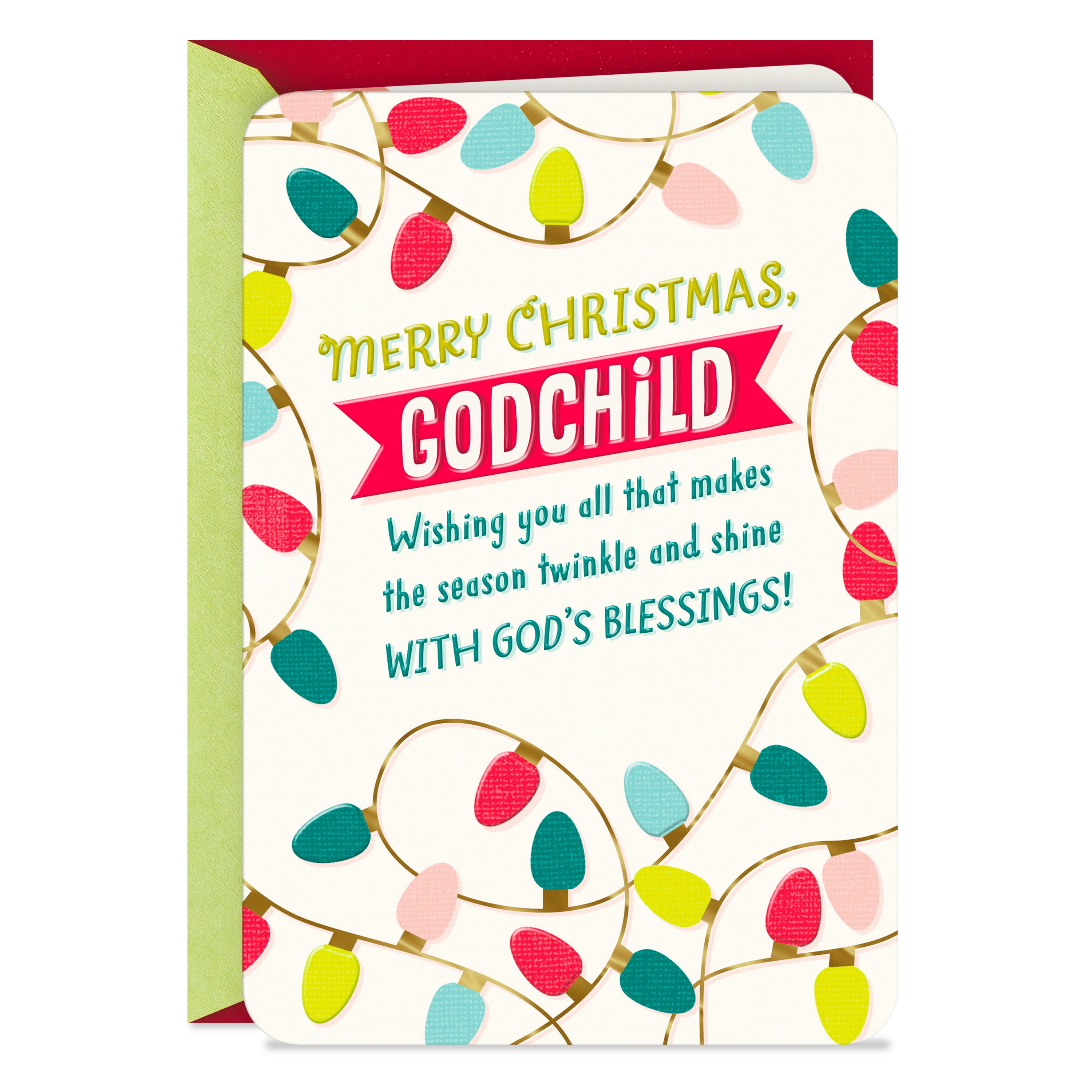 DaySpring Religious Christmas Greeting Card for Godchild (Shine With ...