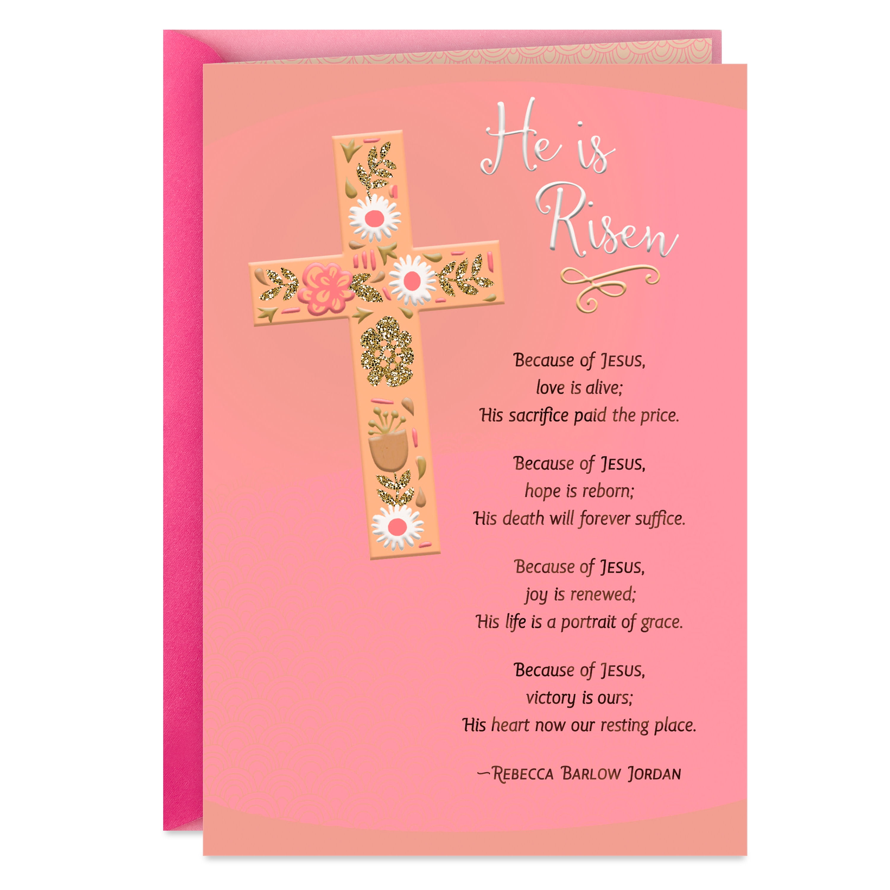DaySpring Religious Easter Card (He Is Risen) - Walmart.com