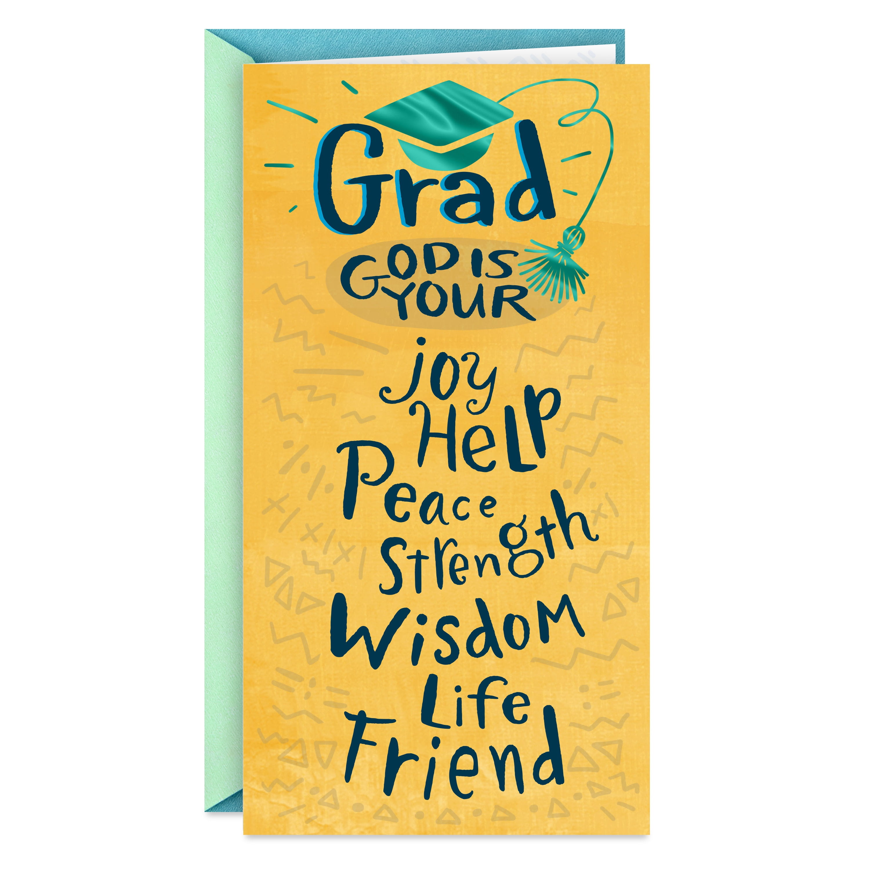 DaySpring Religious Money Holder Graduation Greeting Card (God Is Your ...