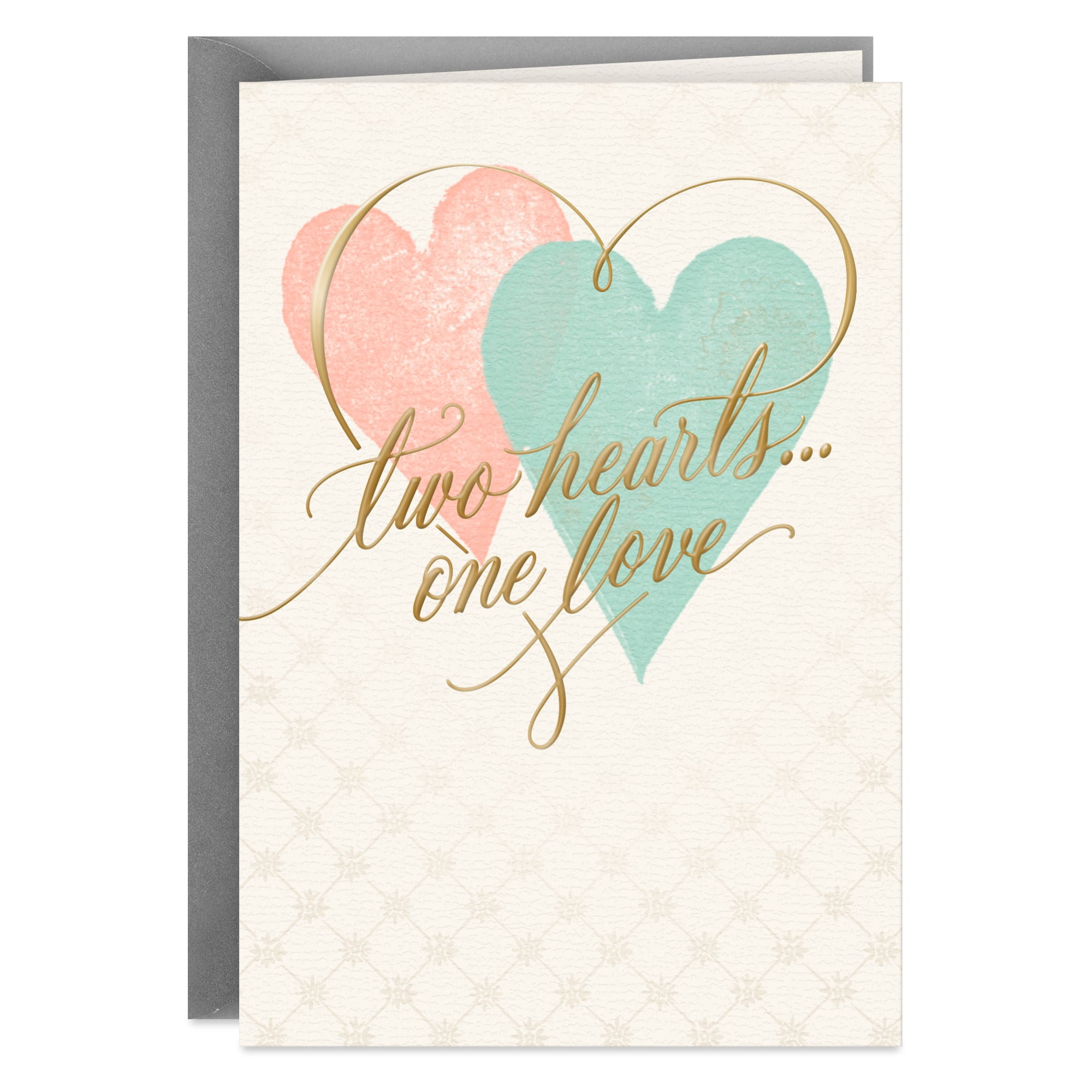 DaySpring Religious Wedding Card (Two Hearts, One Love) - Walmart.com