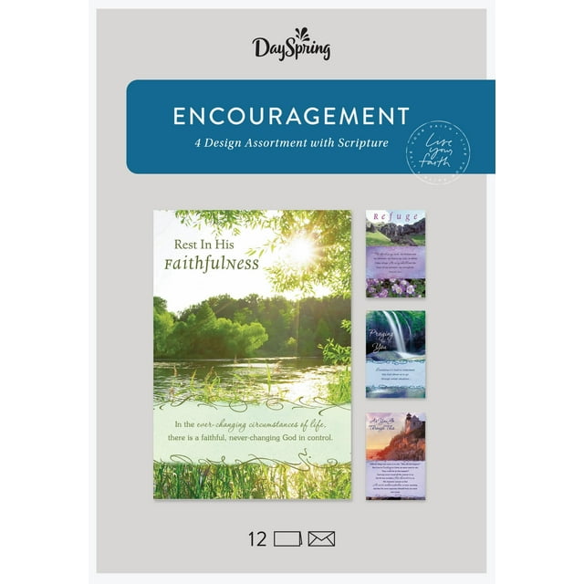 DaySpring - Rest in His Faithfulness - 4 Design Assortment with ...