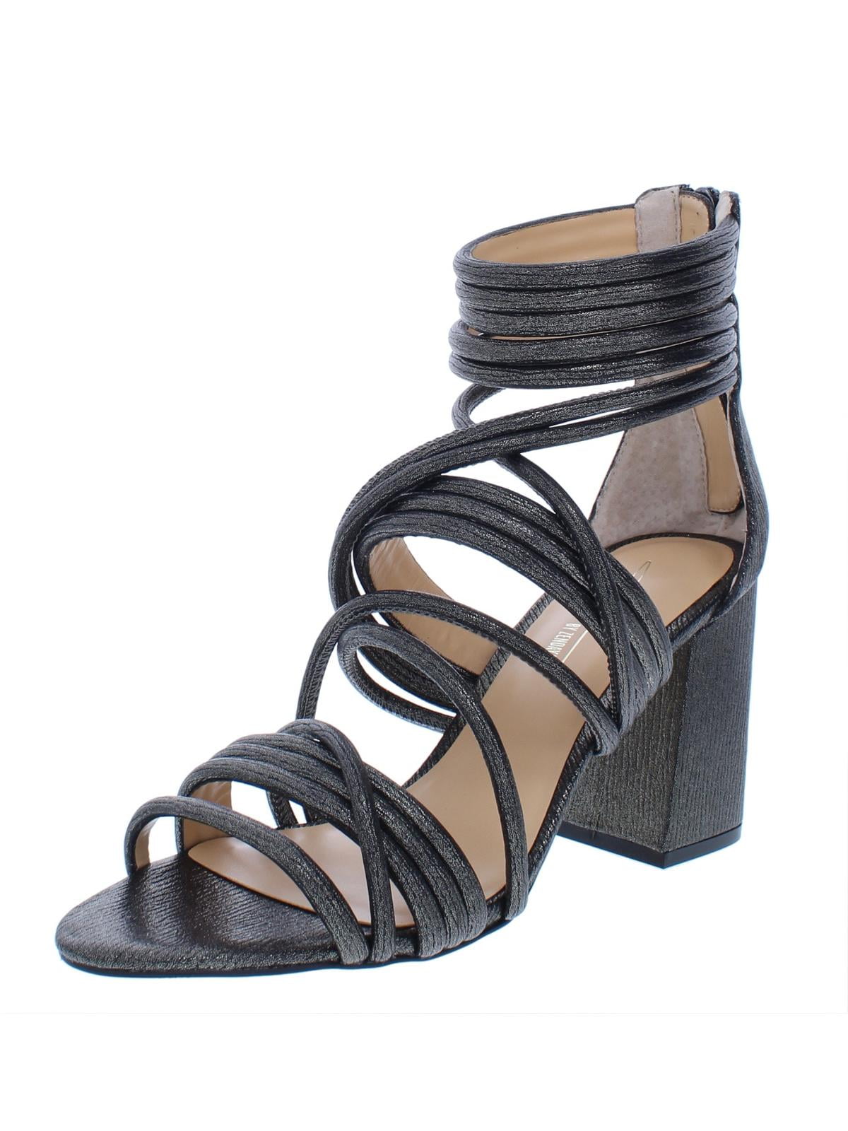 Daya by Zendaya Womens Niles Metallic Strappy Dress Sandals - Walmart.com