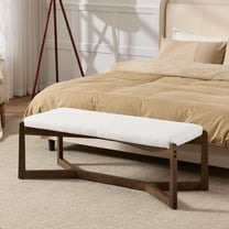Dayalane Upholstered Storage Bench with Shoe Rack,Linen Fabric Entryway ...