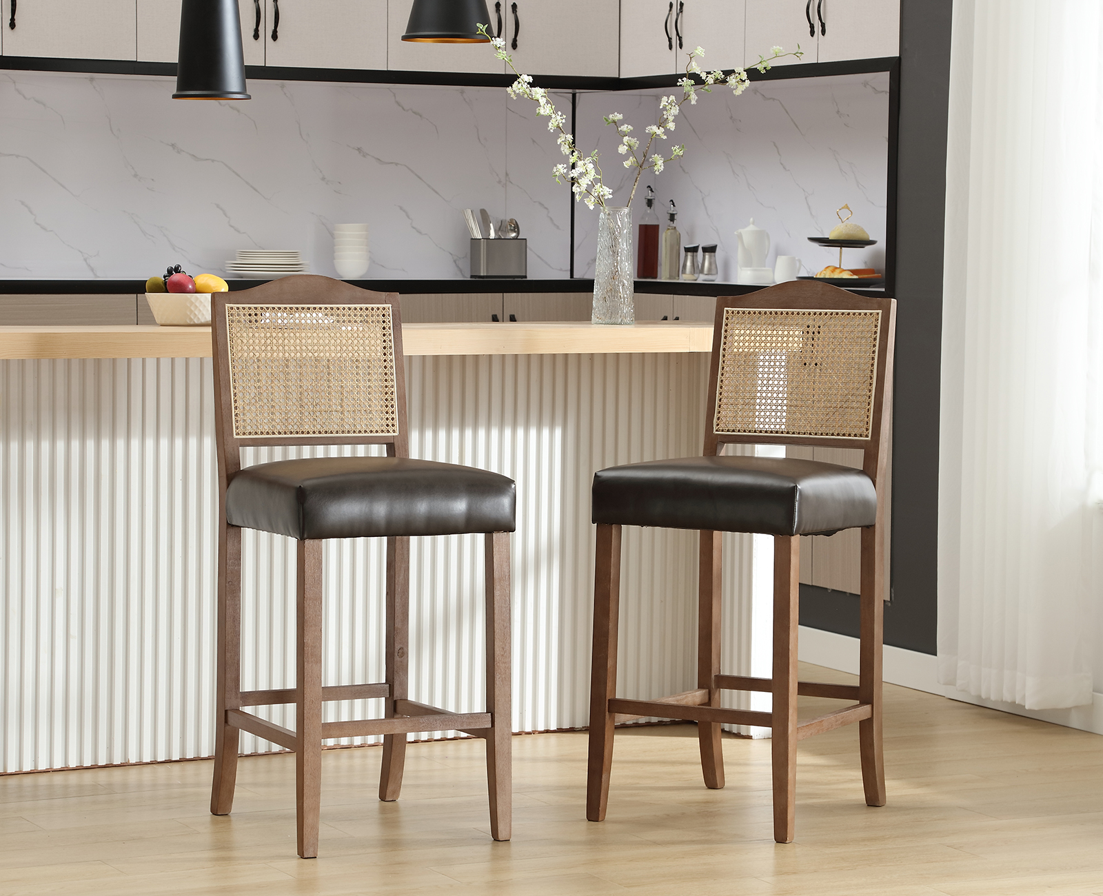 OFM 161 Collection Mid Century Modern 30" Low Back Bentwood Frame ...