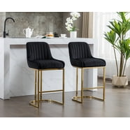 ZAFLY Bar Stools Set of 4, 360° Swivel Barstools with Backrests, Bar Height Counter Stools ...