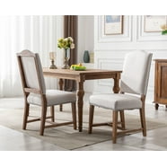 Noble House Fernleaf Fabric Upholstered Wood Dining Chairs, Set of 2 ...