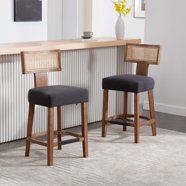 SAFAVIEH Wooden Brando Bar Stool in Brown with Mahogany Legs - Walmart.com