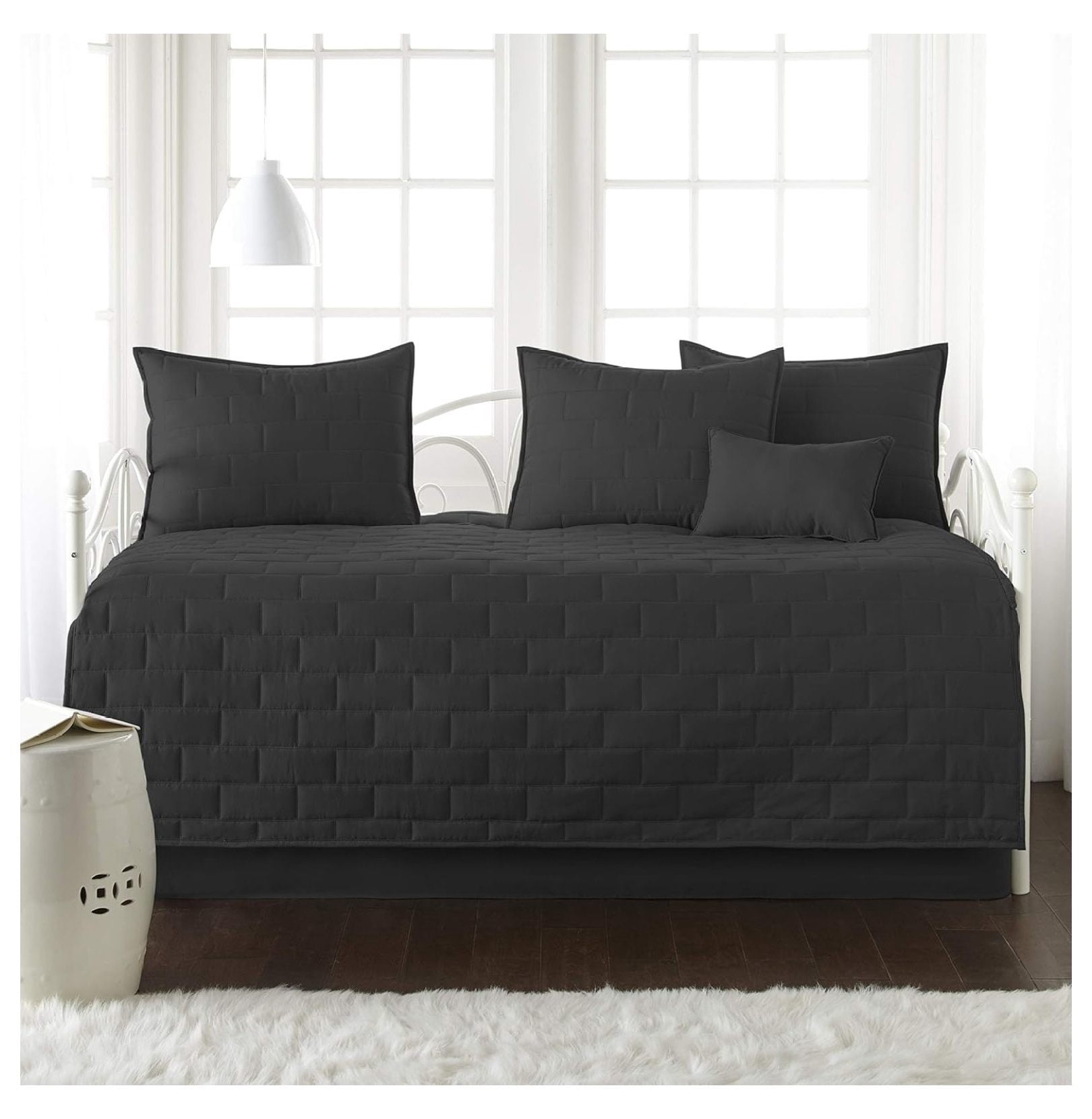 Daybed Comforter Set, 6-Piece Bedding Set with Daybed Cover, 3 Pillow ...