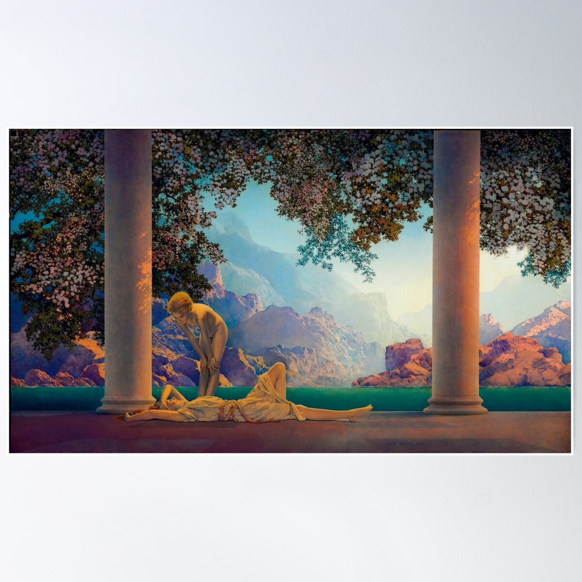 Daybreak By Parrish | Maxfield Parrish Daybreak Print Poster Wall Art ...