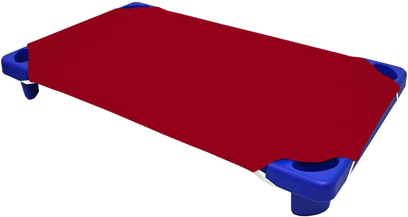 Daycare Cot Sheets -Kids Cot Sheet for Stackable Cots for Preschool - Cotton - Corner Elastic ...