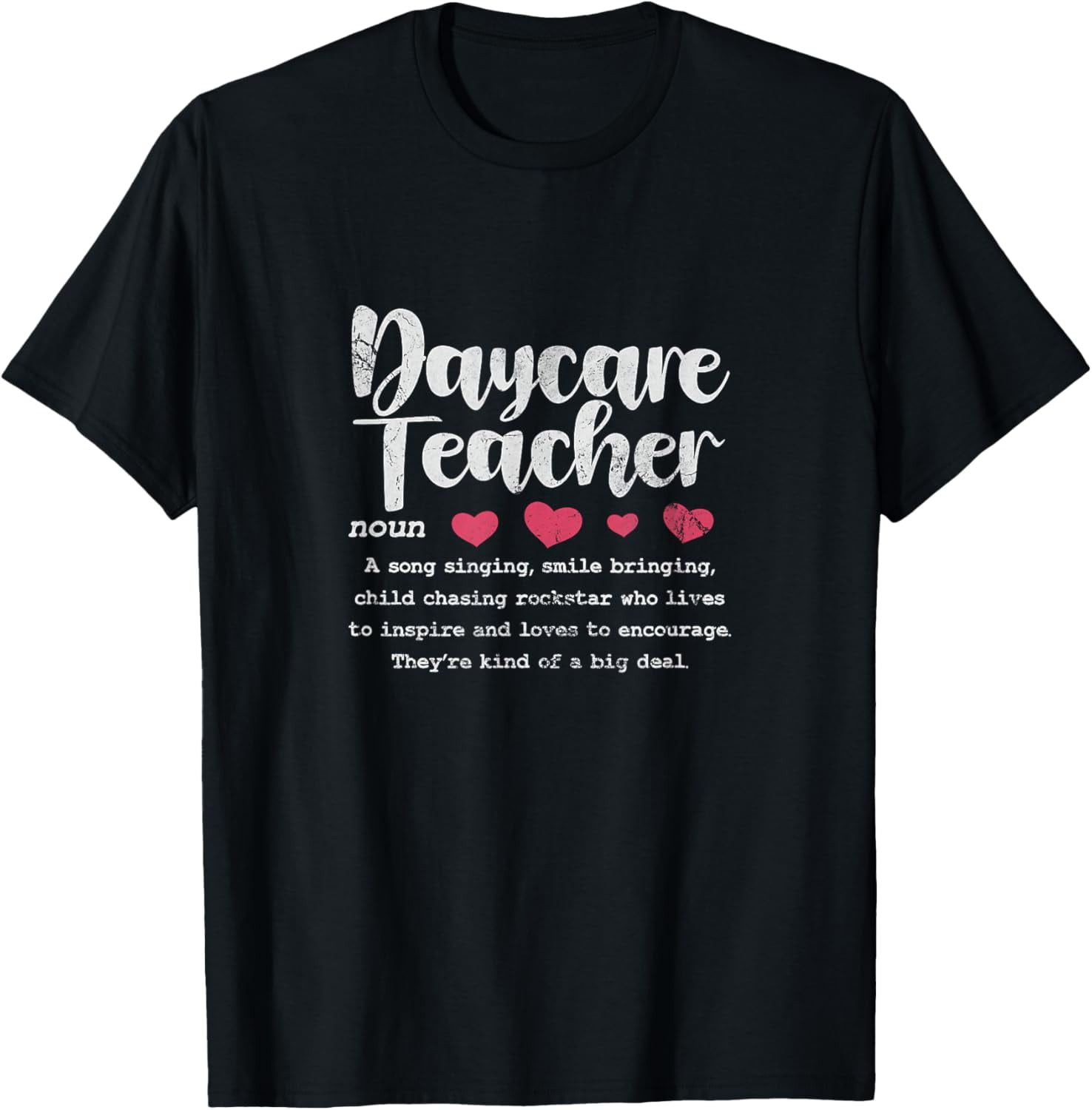 Daycare Teacher Definition Back to School Distressed T-Shirt - Walmart.com