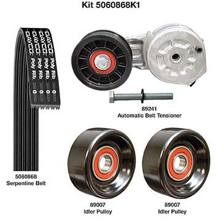 Dayco 5060868K1 - Serpentine Belt Drive Component Kit Fits select: 1997 ...