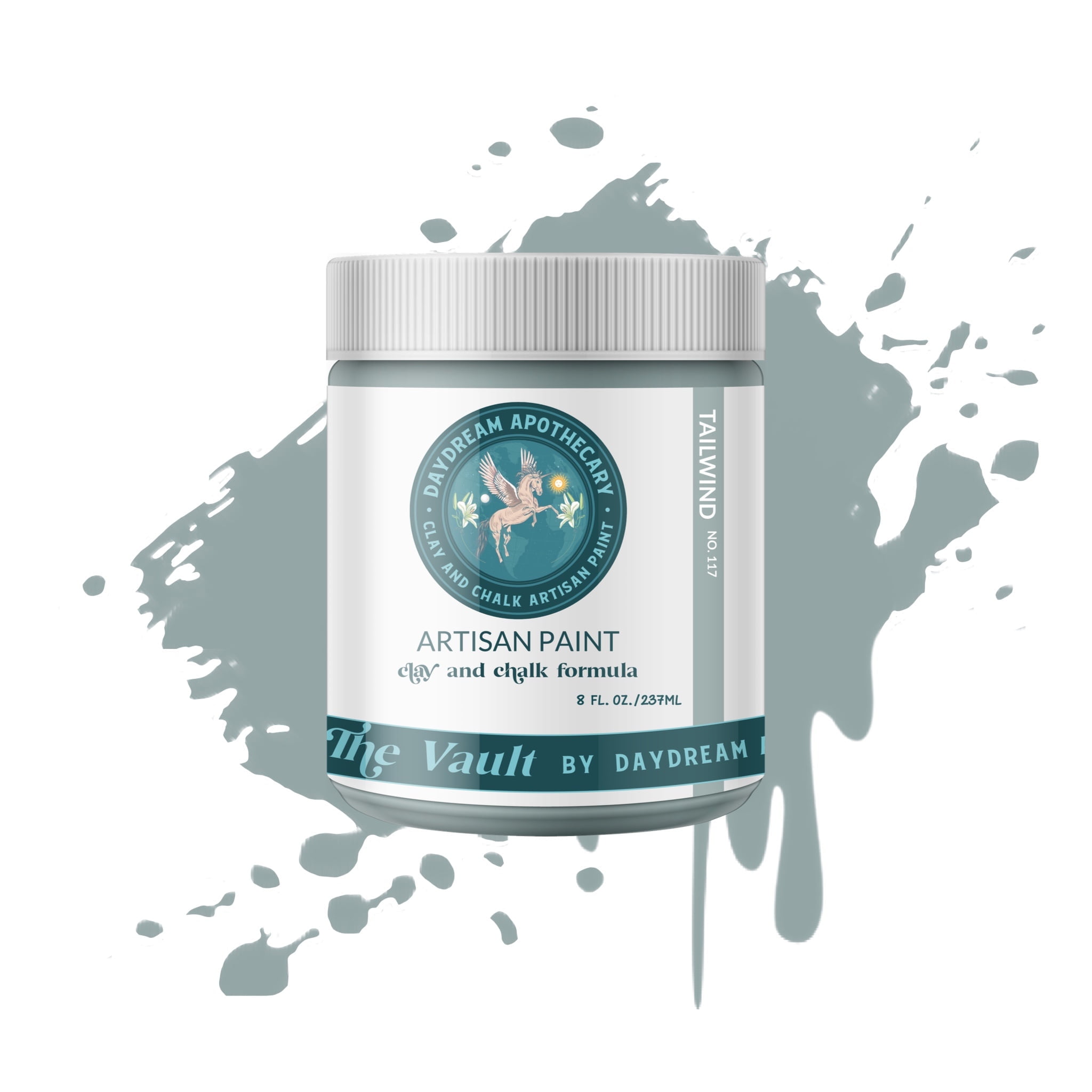 Daydream Apothecary Premium Chalk Style Matte Gray Interior Paint, 8oz ...