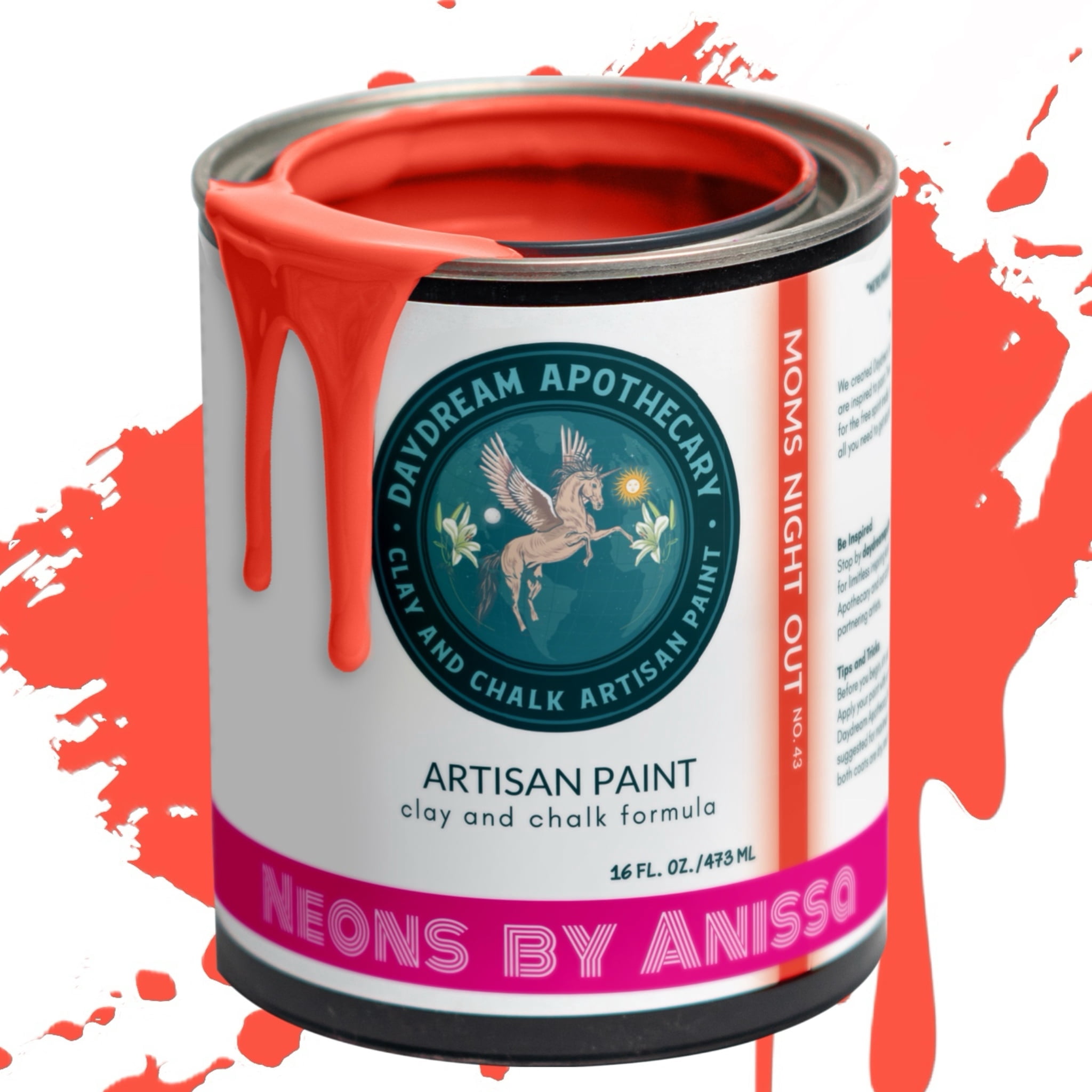 Daydream Apothecary Matte Neon Red Interior Paint, 16oz - Walmart.com
