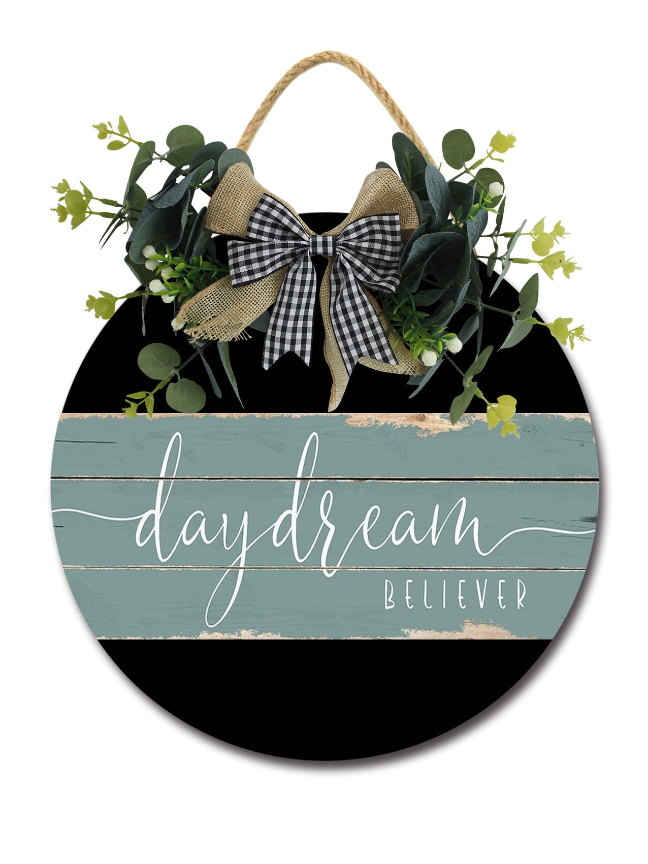 Daydream Believer Sign Farmhouse Wood Sign Front Porch Decor Rustic ...