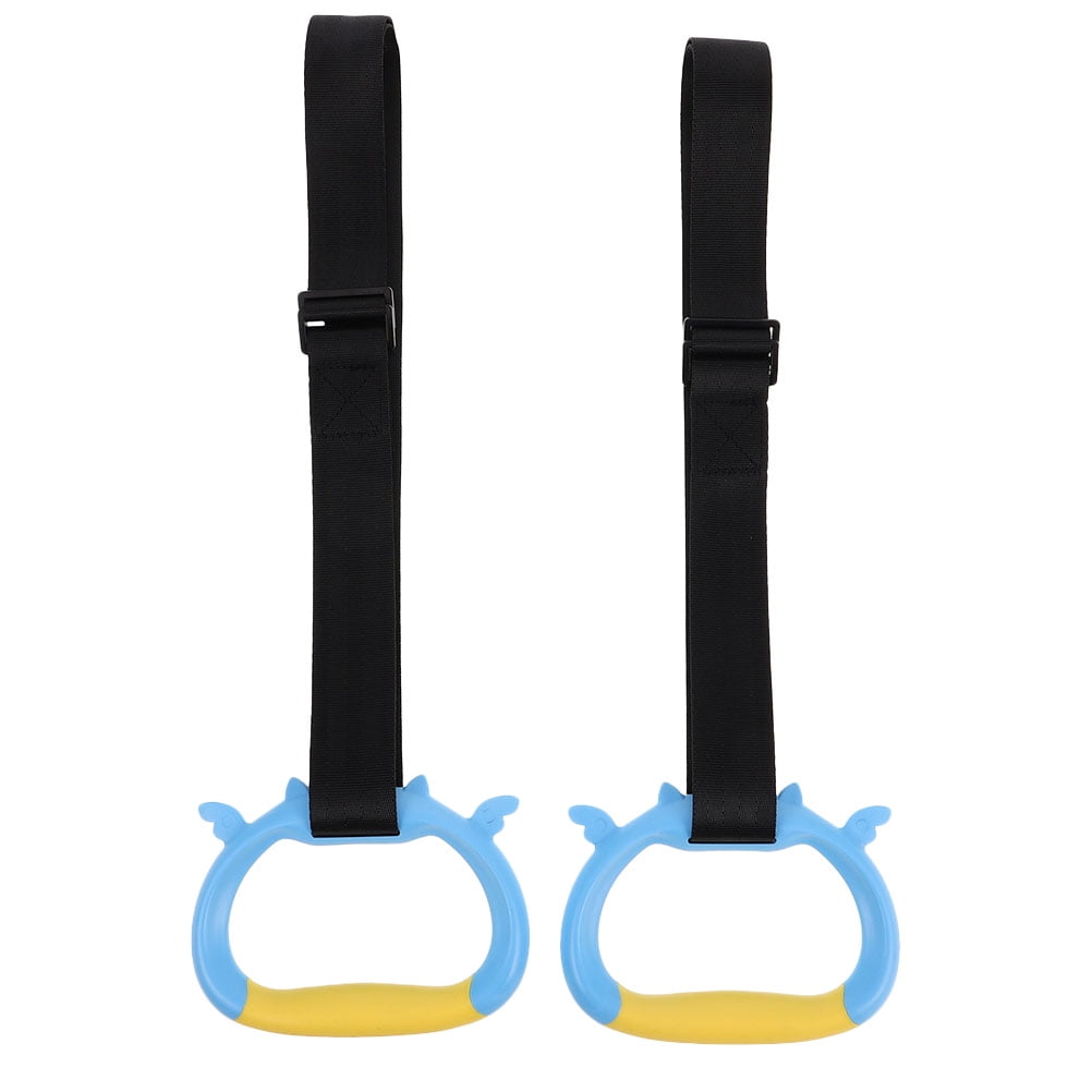 WEUVEB Crib Pull Up Rings Kids Gymnastics Rings Plastic 1 Pair ...