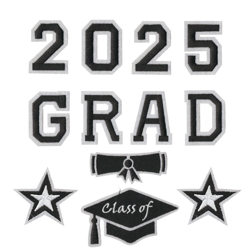 Dayesque 1 Set Class of 2025 Graduation Theme Embroidery Patches ...