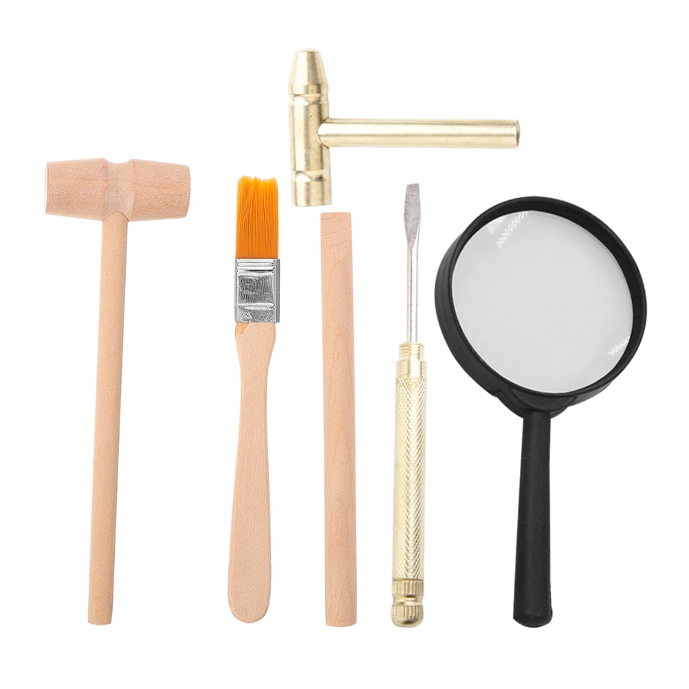 Dayesque 1 Set Digging Kit Kids Hammer Chisel Brush Set Archaeological ...