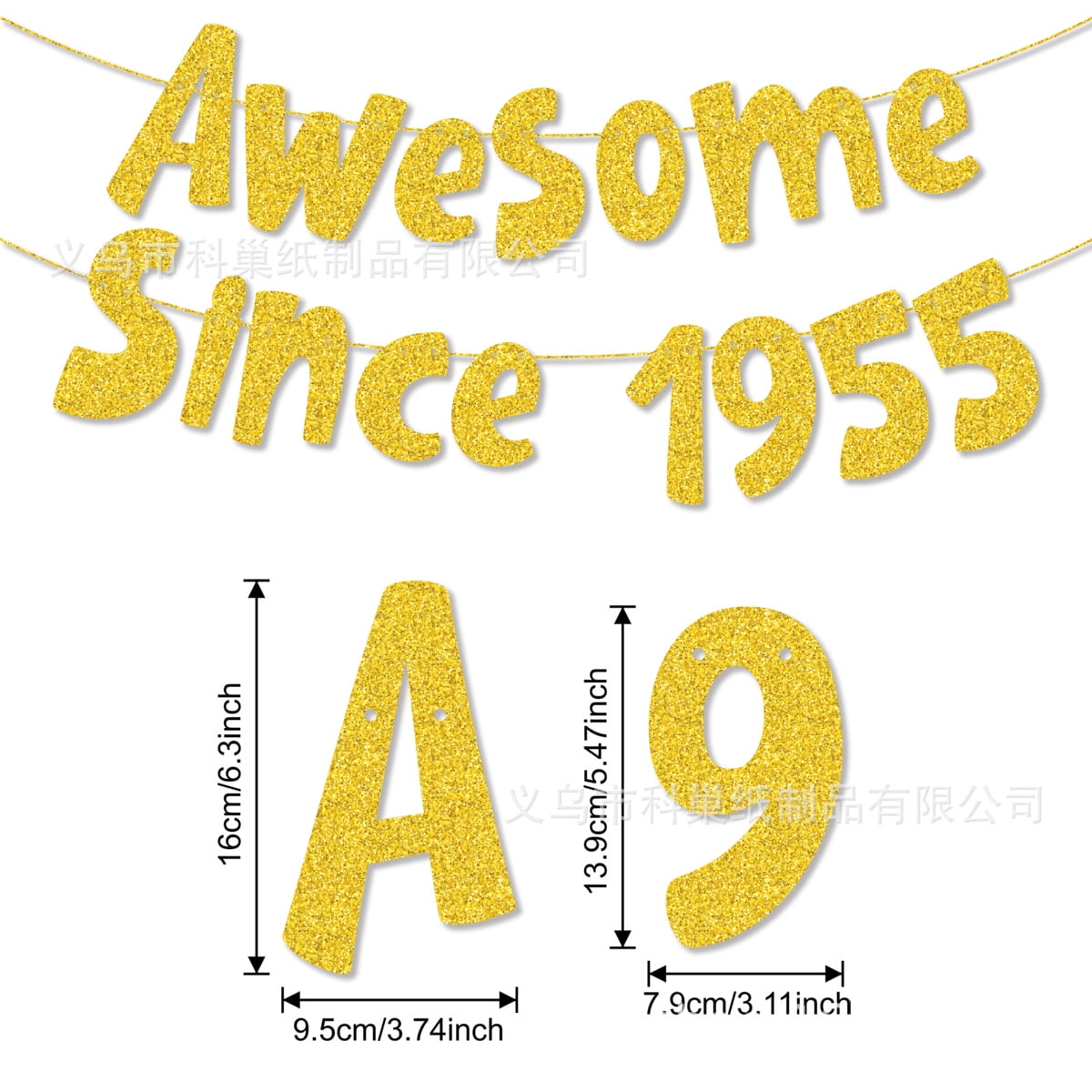 Dayesque 1 Set Girls 30th Birthday Banner Since 1995: Elegant Design ...