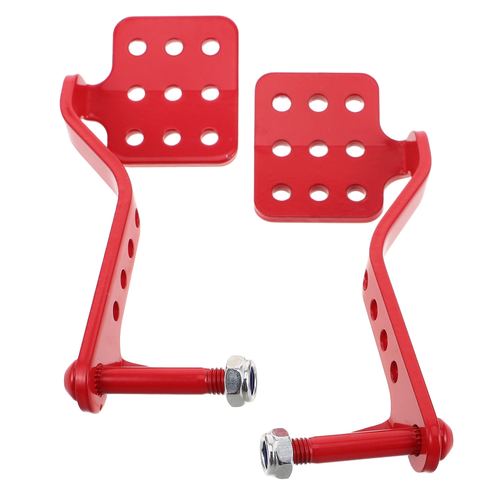 WEUVEB Red Metal Throttle and Brake Pedals for Wheelchair Durability ...