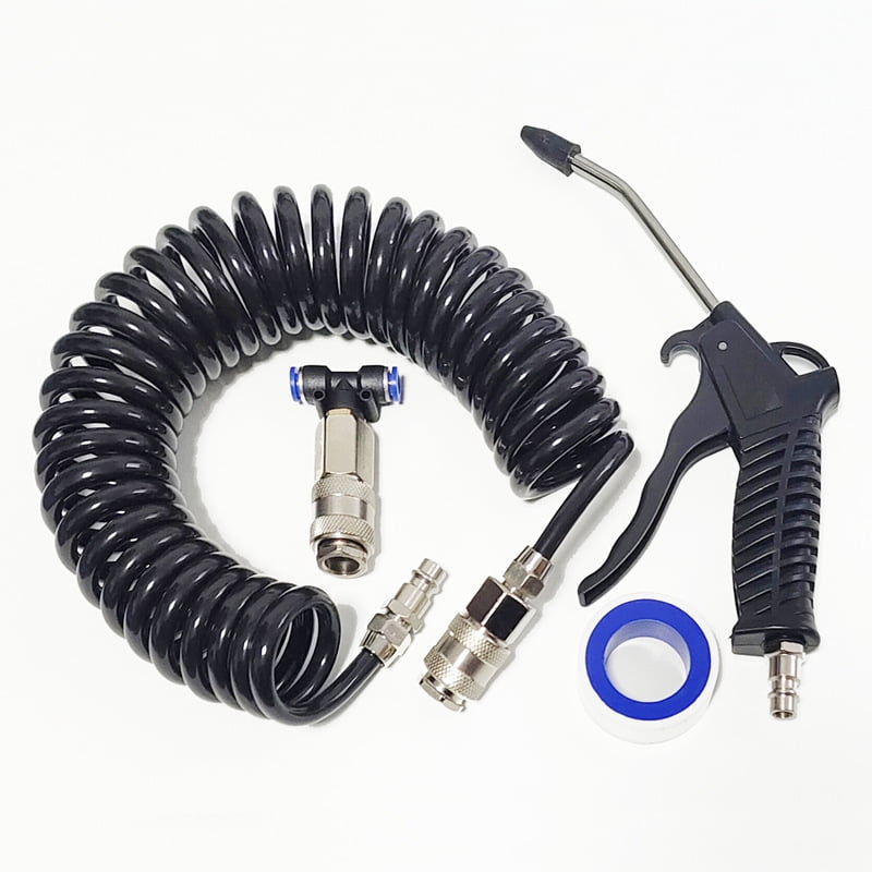 Dayesque 1 Set Pneumatic Dust Blower Kit Coil Air Hose Air Duster Quick ...
