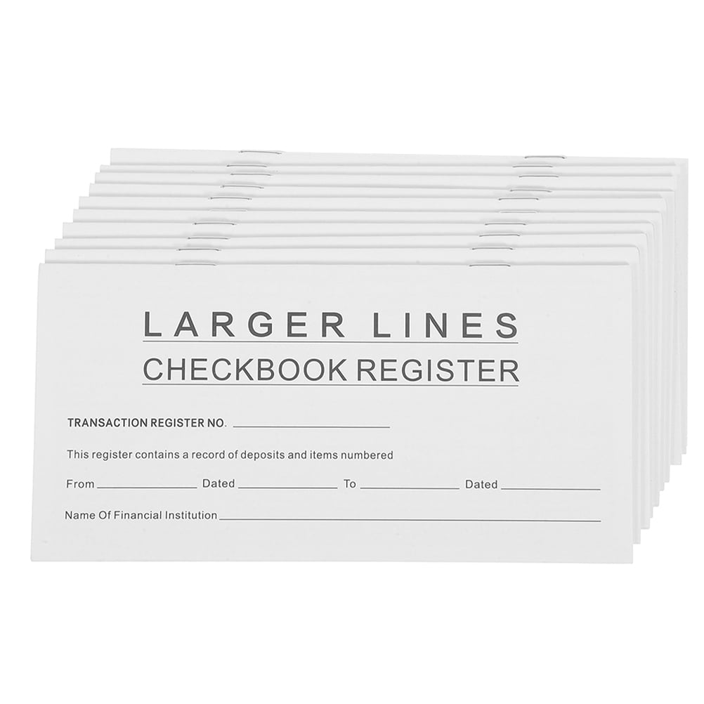 WEUVEB Checkbook Register White Paper Book for Home Use, Blank Dayesque ...
