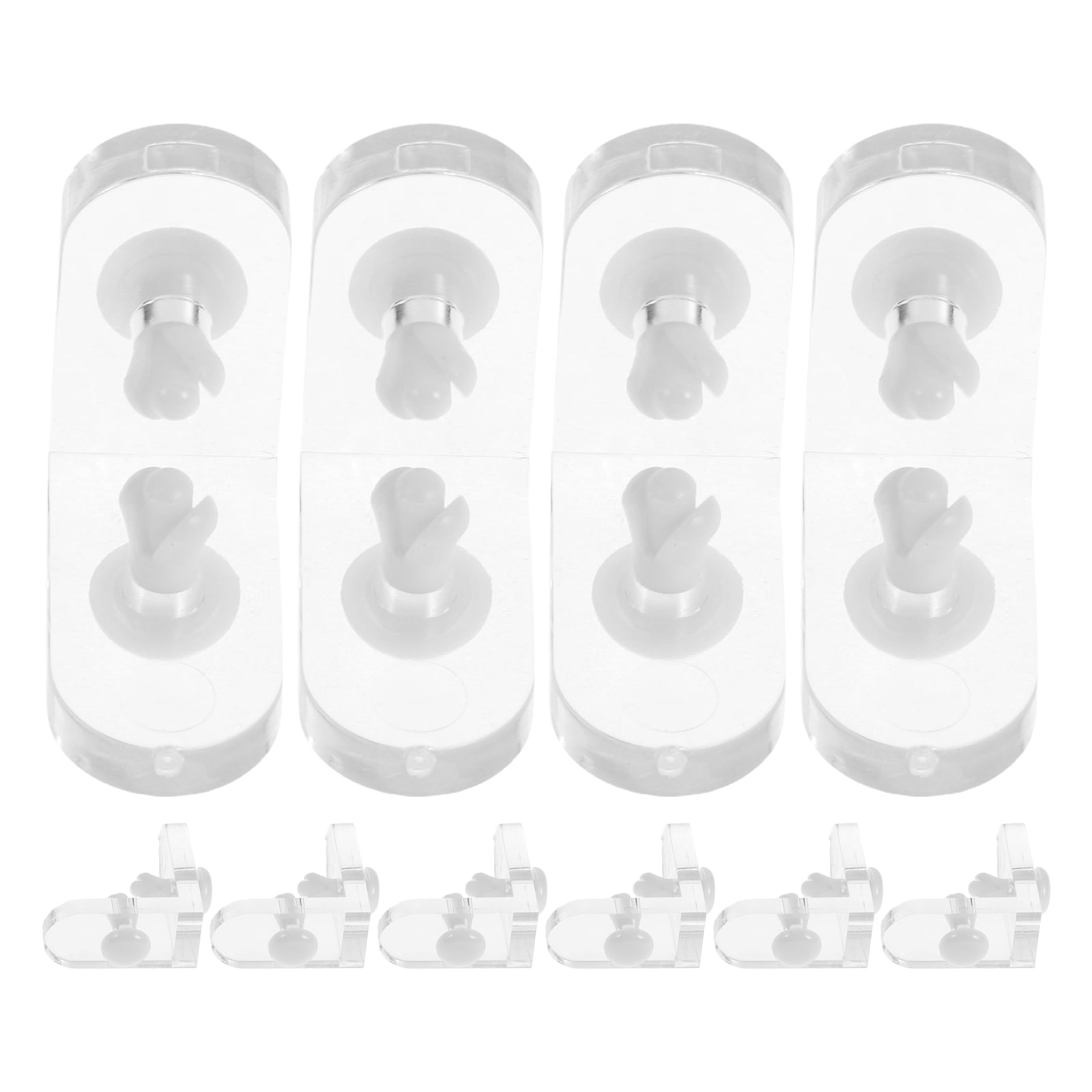 Dayesque 10 Sets Acrylic Corner Brackets L-Shaped Corner Transparent ...
