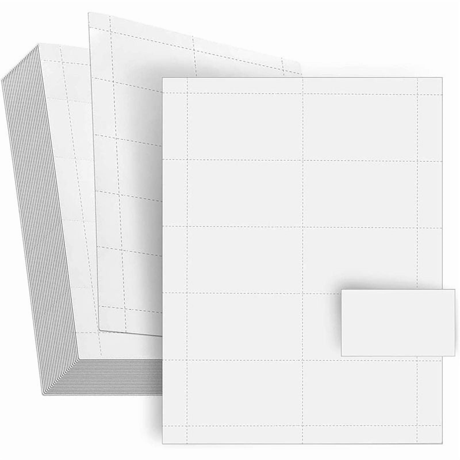 Dayesque 10 Sheets Tear-Resistant Cardstock DIY Business Card Paper for ...