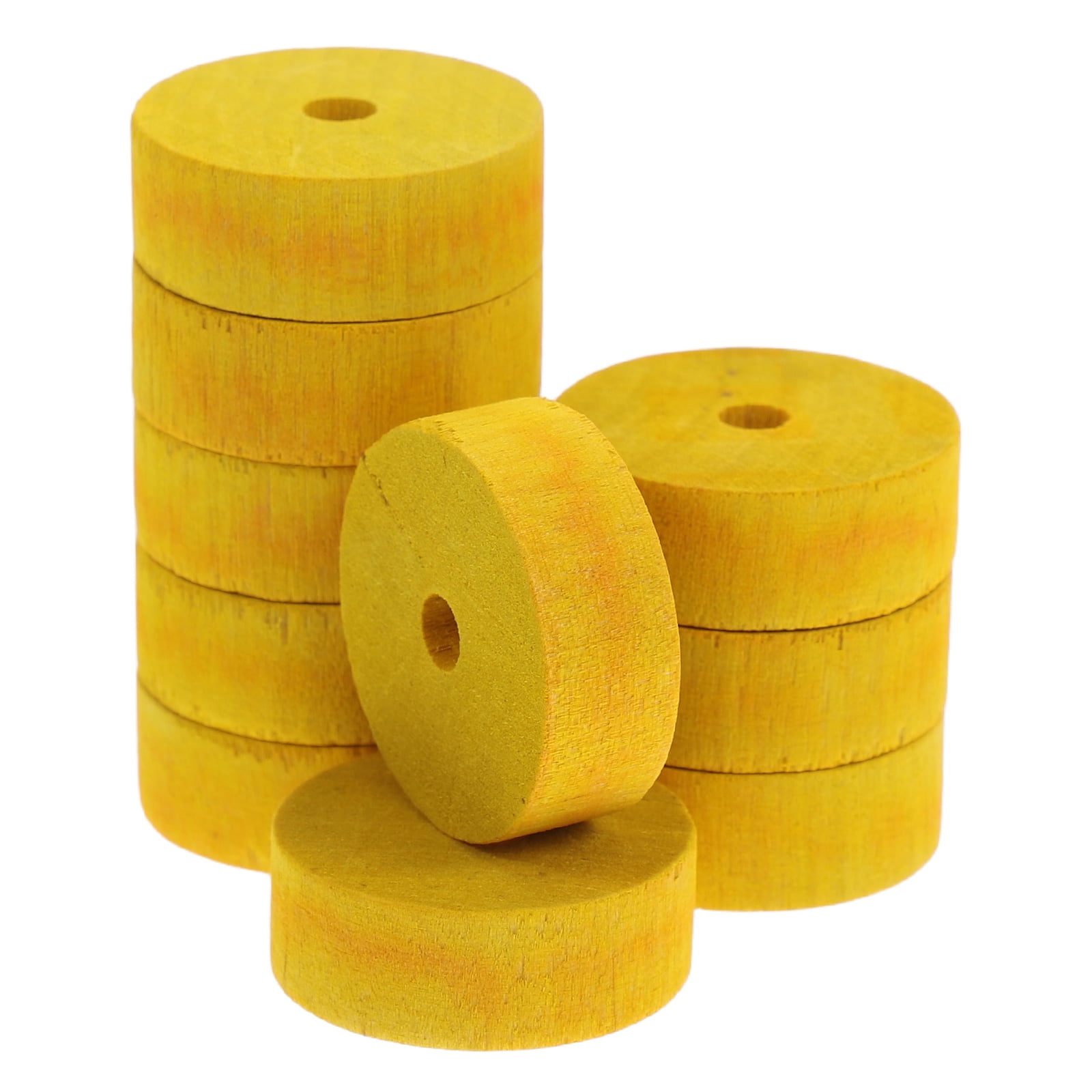 Dayesque 10 pcs Unfinished Wooden Wheel Crafting and Wooden Craft ...