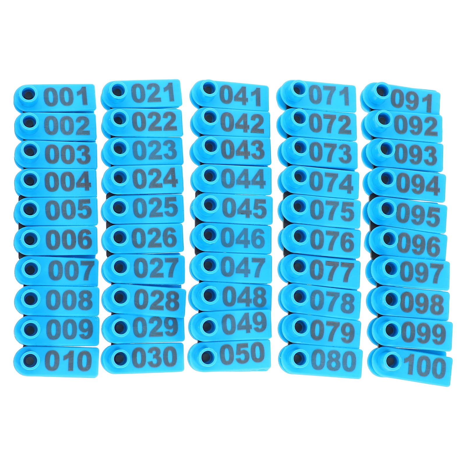 Dayesque 100PCS Numbered Ear Tags for Livestock Ear Tagging Labels Farm ...