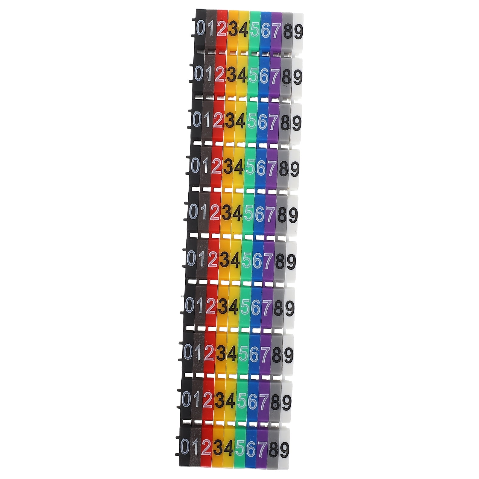 WEUVEB Plastic Wire Labels Coded Clip-on, Versatile Usage, Durable and ...