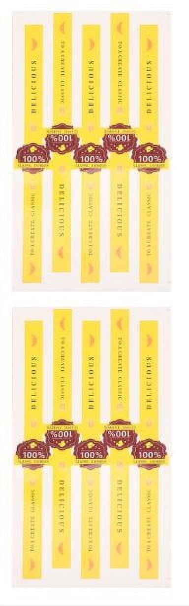 Dayesque 100pcs Handmade Food Baking Label Stickers Long Label Packaging Tamper Proof Stickers ...
