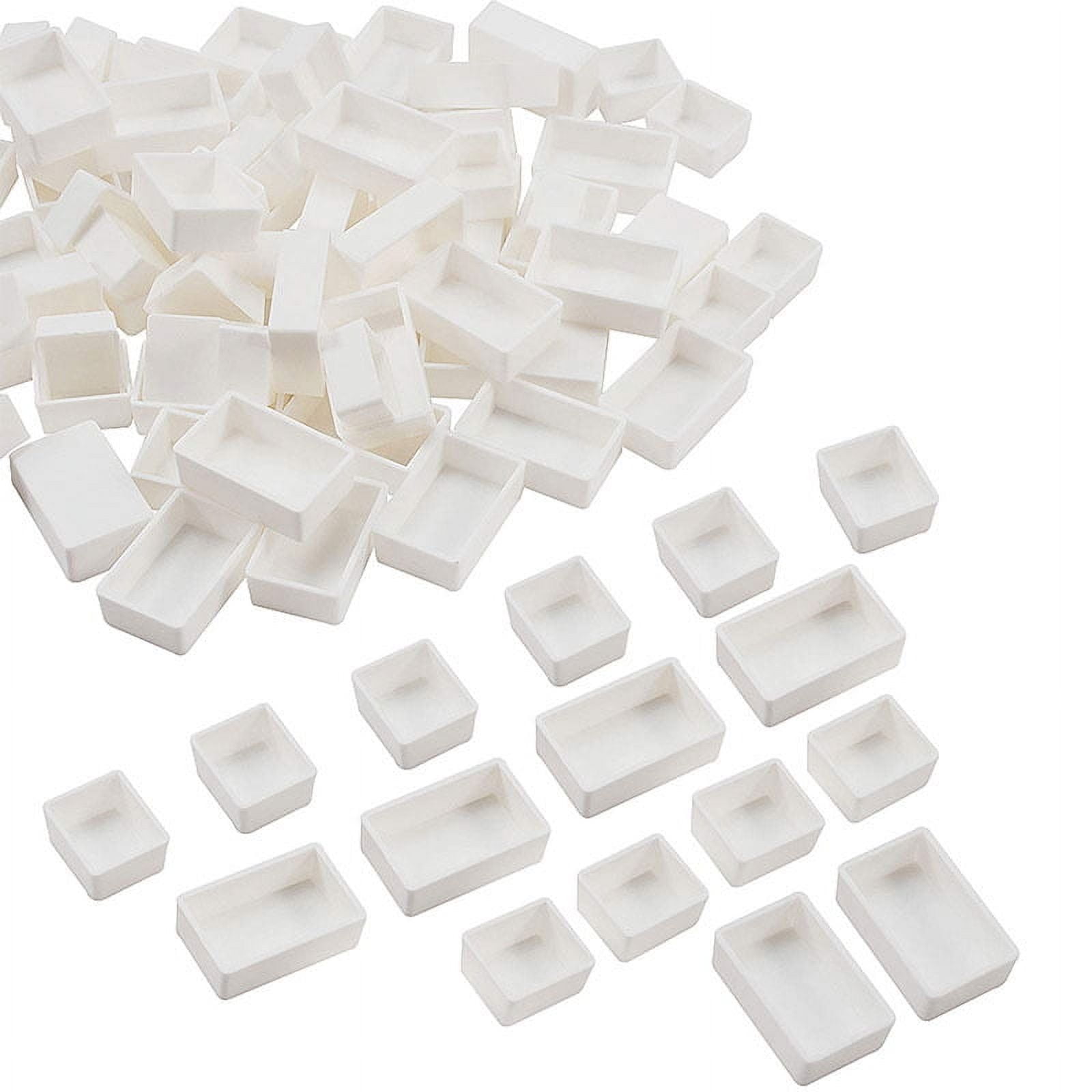 Dayesque 100pcs Portable Watercolor Paint Containers with Lids Mini ...