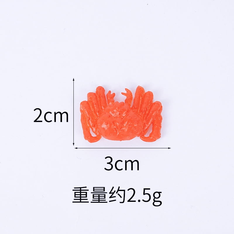 Dayesque 10pcs Artificial Crabs Mini Resin Crab Toys Fake Realistic Sea ...