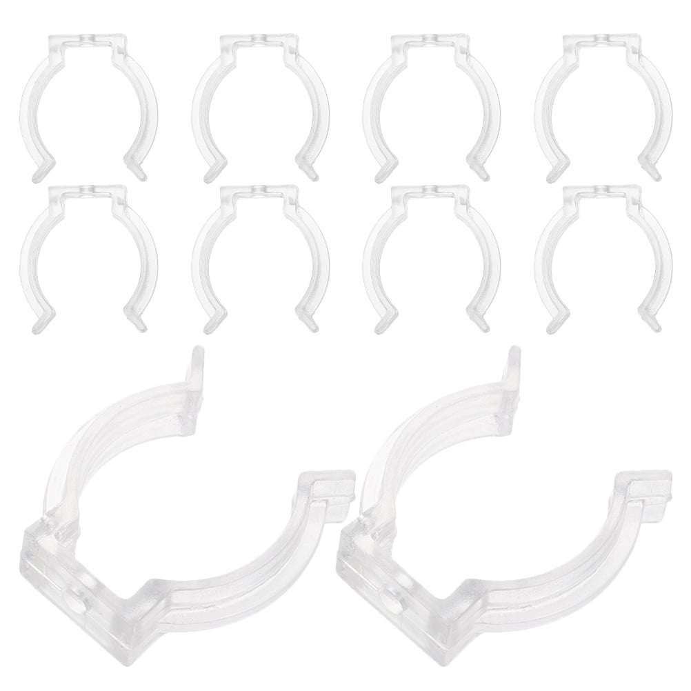 WEUVEB Lamp Holder Clips Tube Light Clips White 10Pcs Light Fixing For ...
