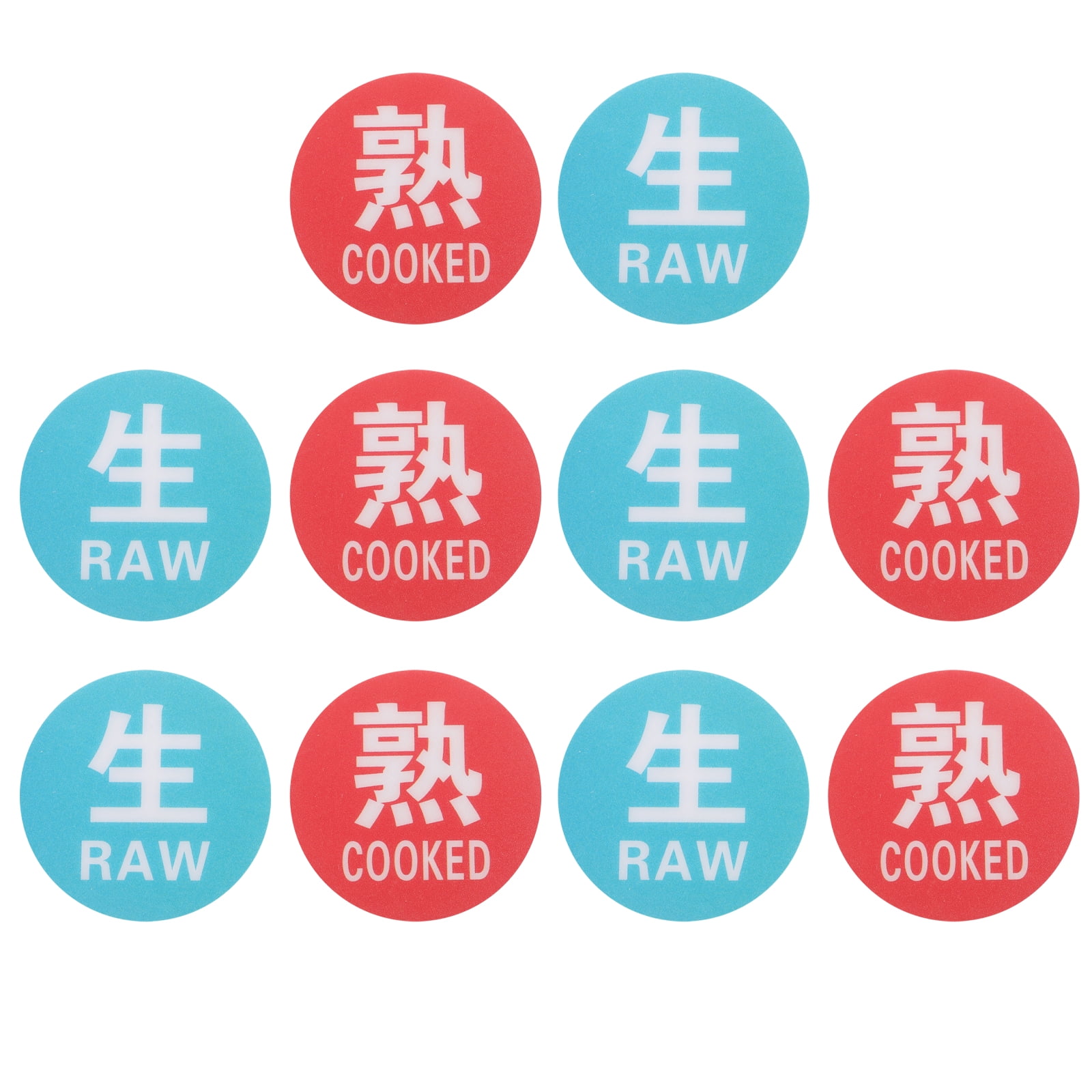 WEUVEB Reusable Labels Kitchen Safety Sign PVC Food Labeling for ...