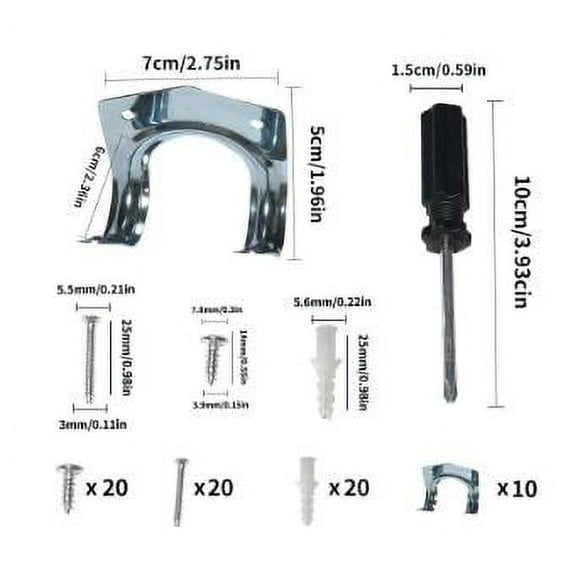 WEUVEB 10pcs Iron Shed Hooks Tool Hanger Garage Tool Storage Hooks ...