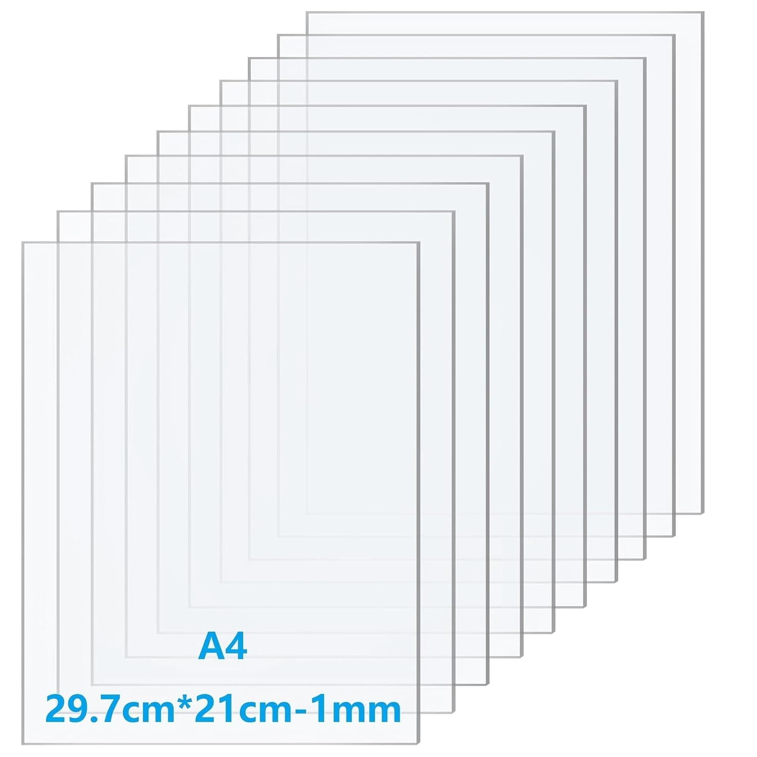 Dayesque 10pcs Transparent Plastic Sheets Clear Plastic Picture Frame ...